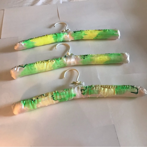 Hand Painted by Artist | Accessories | New Four Satin Hangers Designed ...